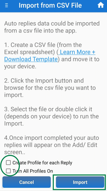 4 Steps to Import Your Auto Replies into Keyword based Marketing ...